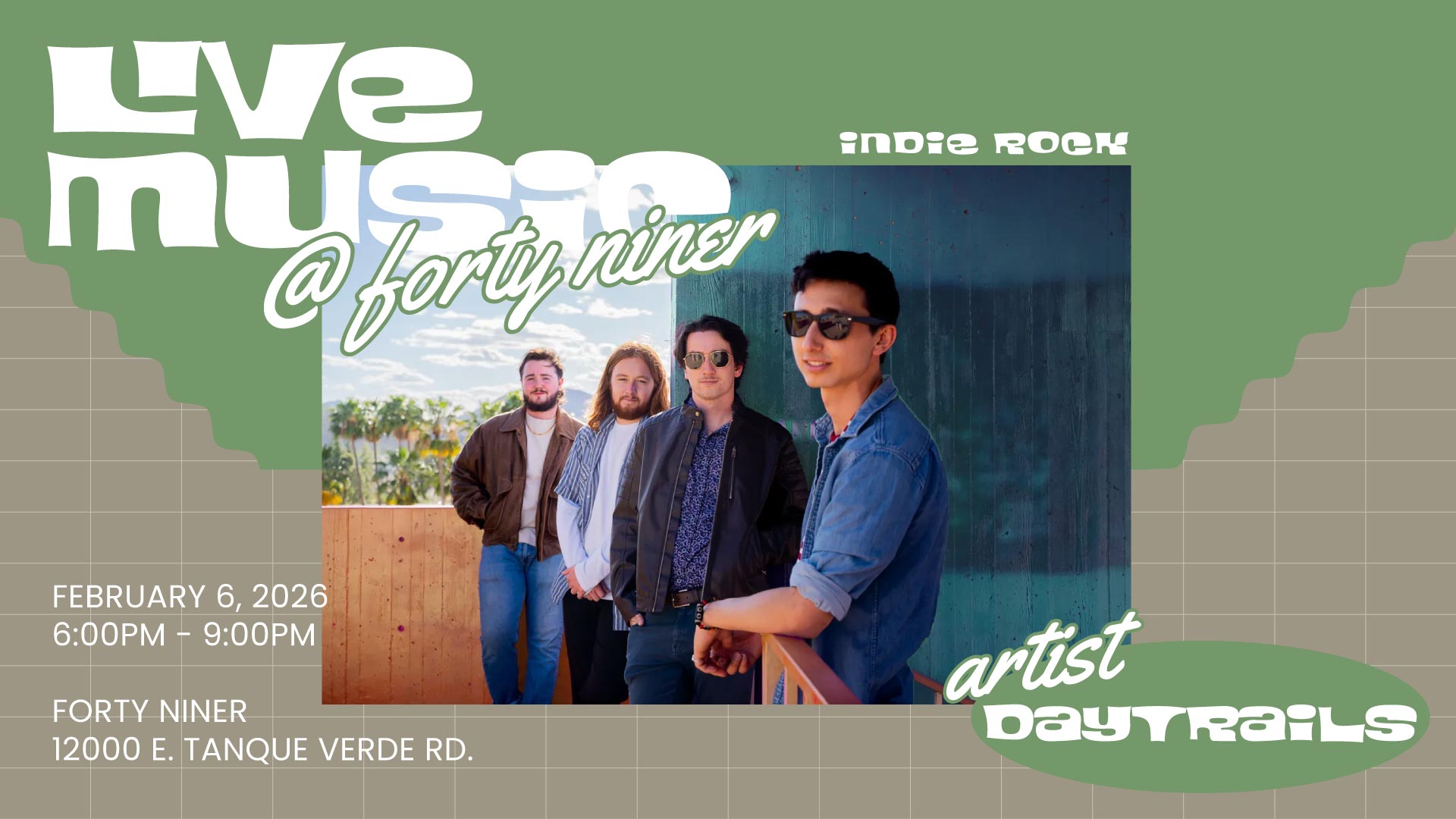 LIVE MUSIC - Daytrails - The Bar @ Forty Niner - Forty Niner
